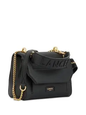 LANCEL Ninon De Leather Flap Bag - Black