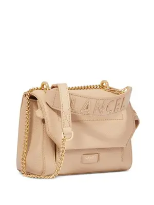 LANCEL Small Ninon De Leather Flap Bag - Neutrals