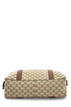 Gucci Original Gg Monogram Web Trim Briefcase