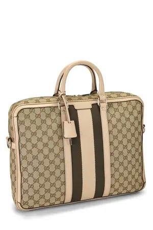 Gucci Original Gg Web Briefcase - Pink