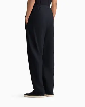 Giorgio Armani Technical Waffle Trousers - Black