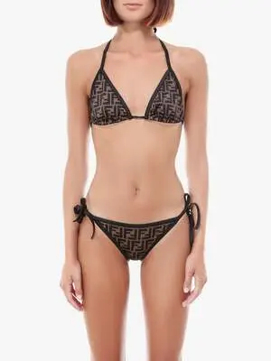 Fendi Ff Logo Bikini - Black | Editorialist