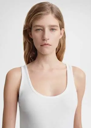 TOTEME Classic Rib Tank - White