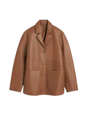 TOTEME Clean Leather Jacket
