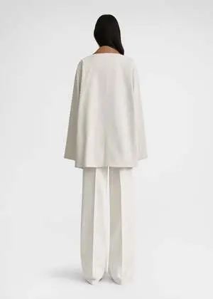 TOTEME Leather-collar Cotton Barn Jacket