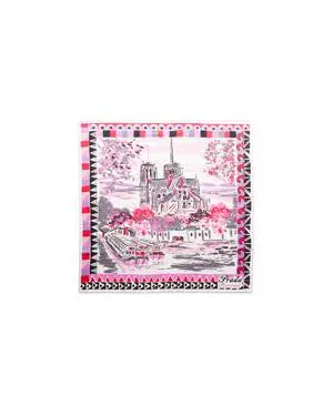 Prada Pittoresque Paris Printed Silk Foulard 90 - Neutral