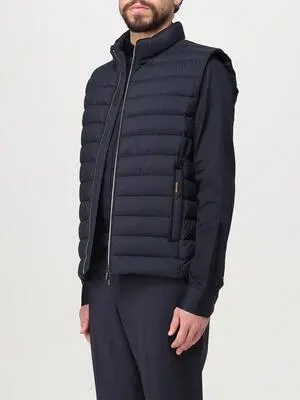 MOORER Quilted Vest - Blue