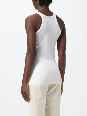 Sportmax Ribbed Tank Top - White