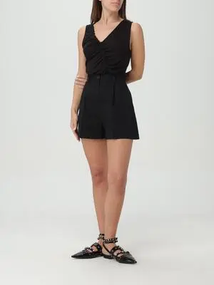 Pinko Sleeveless V-neck Ruched Top