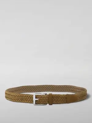 TOD'S Tod's Woven Leather Belt Bronze