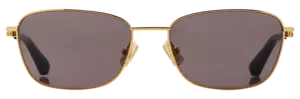 BOTTEGA VENETA Square-Frame Metal Sunglasses