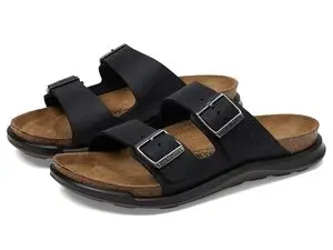 BIRKENSTOCK Birkenstock Arizona Rugged Leather Sandals Black
