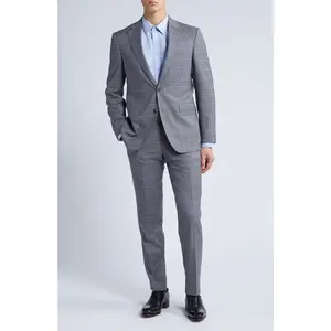Ted Baker London Jay Slim Fit Windowpane Check Wool Suit