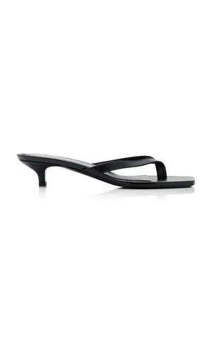 TOTEME Flip-flop Kitten Heel Sandals - Black