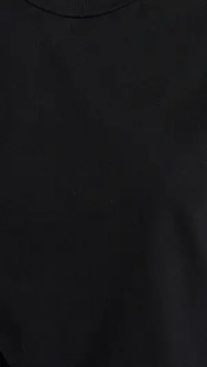 PERFECTWHITETEE Springsteen Supima Cotton Baby Tee - True Black