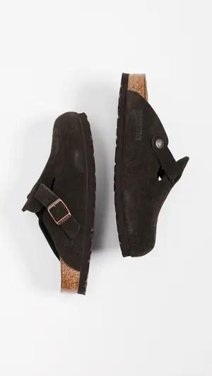 BIRKENSTOCK Boston Soft Footbed Narrow Clogs - Mocha