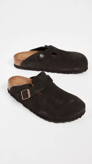BIRKENSTOCK Boston Soft Footbed Narrow Clogs - Mocha