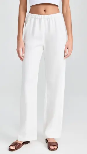 Enza Costa Twill Everywhere Trousers - Off White