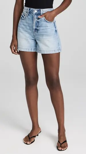 PISTOLA Saige Denim Shorts - French Riviera