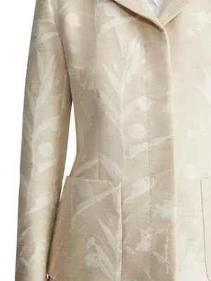 Lafayette 148 New York Dune Floral Jacquard Blazer