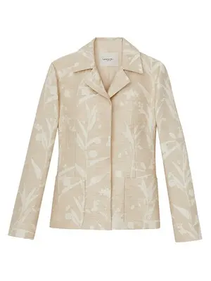 Lafayette 148 New York Dune Floral Jacquard Blazer