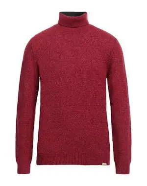 BROOKSFIELD Knitted Turtleneck Top - Red