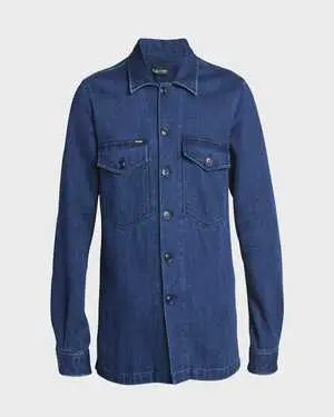 TOM FORD Apos;s Dark Wash Denim Overshirt