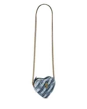 Kurt Geiger Kensington Denim Heart Crossbody - Navy