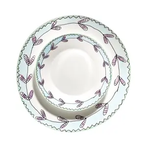 SERAX Marni Blossom Milk Dinner Plate