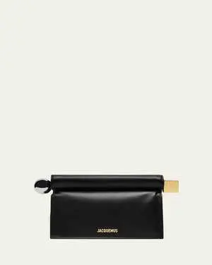 Jacquemus La Pochette Rond Clutch Bag - Black