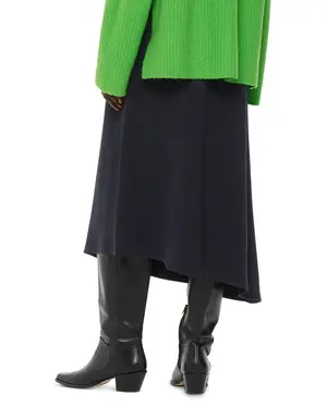 Whistles Ottoman Asymmetrical Midi Skirt