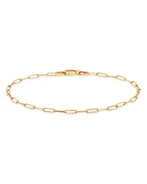 Ef Collection 14k Yellow Lola Open Mini Chain Link Bracelet - Gold