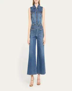 Ramy Brook Bell Denim Jumpsuit