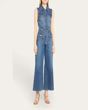 Ramy Brook Bell Denim Jumpsuit