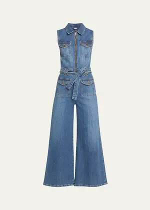 Ramy Brook Bell Denim Jumpsuit