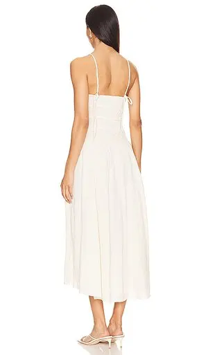 knee length dresses for ladies Champagne Sequin Midi Dress With Slit