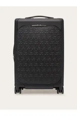 FERRAGAMO Embossed Gancini Hand Luggage - Black