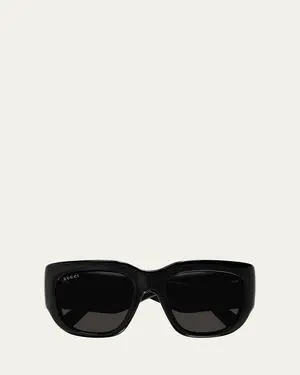 Gucci GG Butterfly Sunglasses Shiny Black