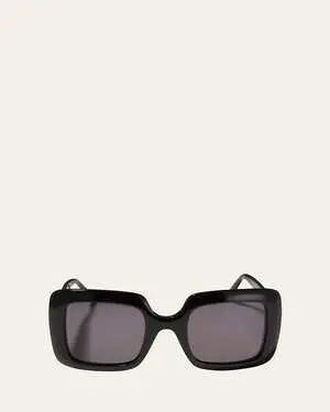 Gucci Interlocking G Oversized Square Sunglasses - Black