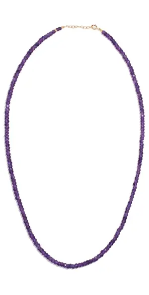 Jia Jia February Beaded Necklace - Amethyst