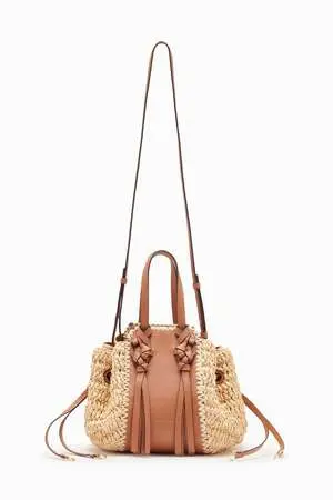 Ulla Johnson Gio Raffia Crossbody Handbag