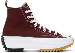 CONVERSE Converse Burgundy Run Star Hike Platform High Top Sneakers - Cherry Daze/white/bl