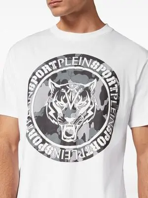 PLEIN SPORT Graphic-print Cotton T-shirt - White