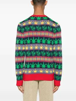BODE Marin Patterned Jacquard Jumper - Green
