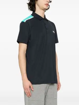 BOSS Logo-print Polo Shirt - Blue
