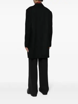 Yohji Yamamoto Single-breasted Wool Coat
