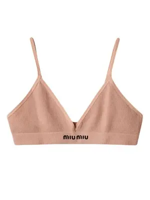 Miu Miu Seamless Triangle Cotton Bra