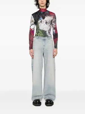 COURREGES Mid-rise Straight-leg Jeans