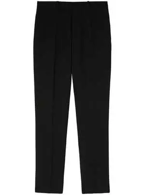 JIL SANDER Wool Tailored Trousers - Black