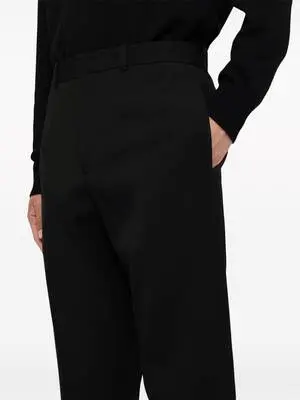 JIL SANDER Wool Tailored Trousers - Black